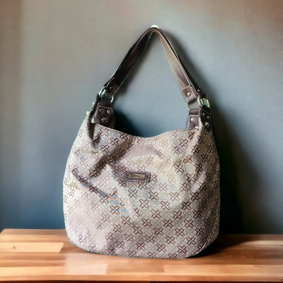 Bags | Canvas Guess Inspired Hobo Shoulder Bag | Poshmark